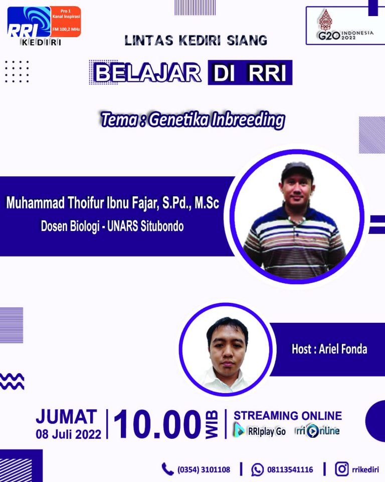 Belajar di RRI : Genetika Inbreeding - PROGRAM STUDI BIOLOGI